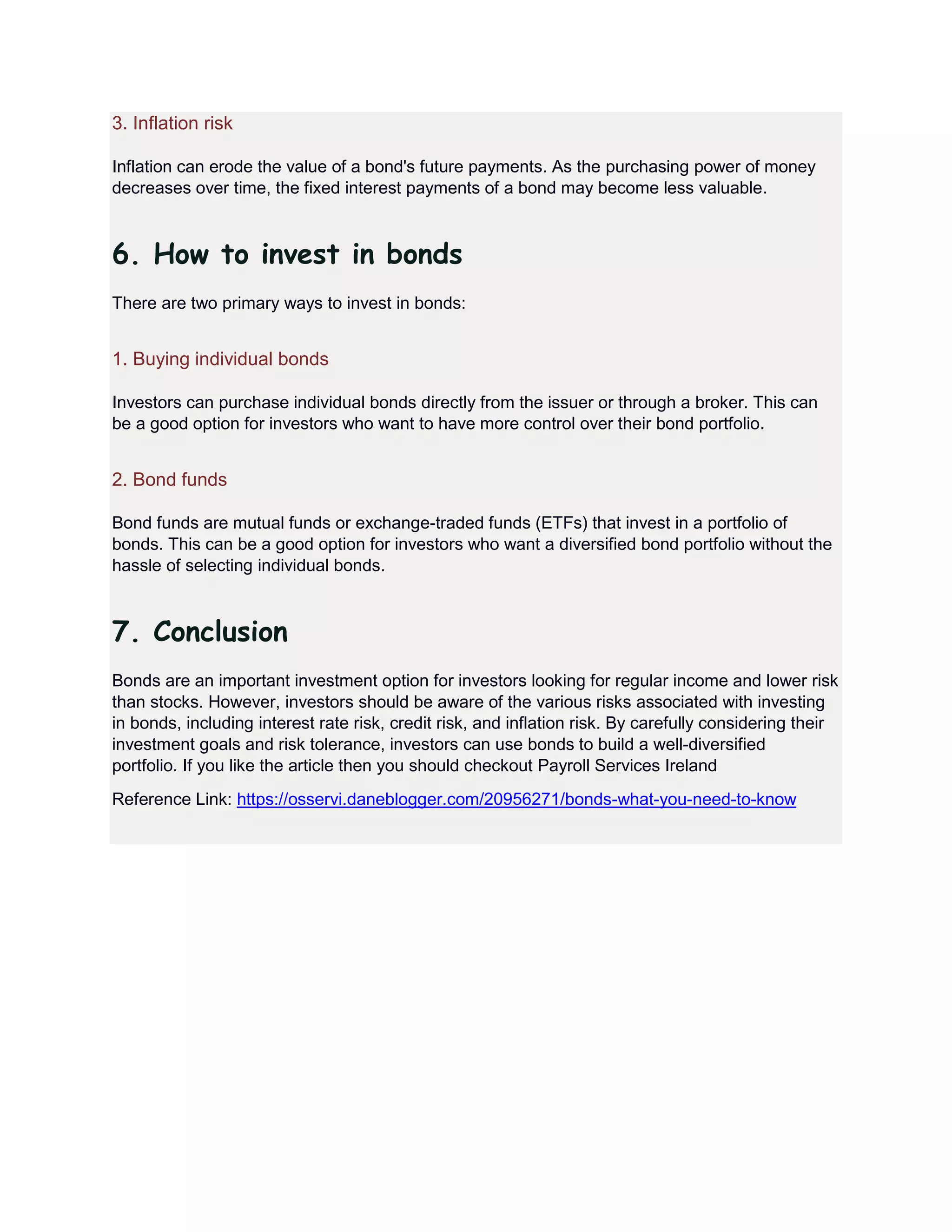 Bonds.pdf | Stocks and Bonds | Personal Investing