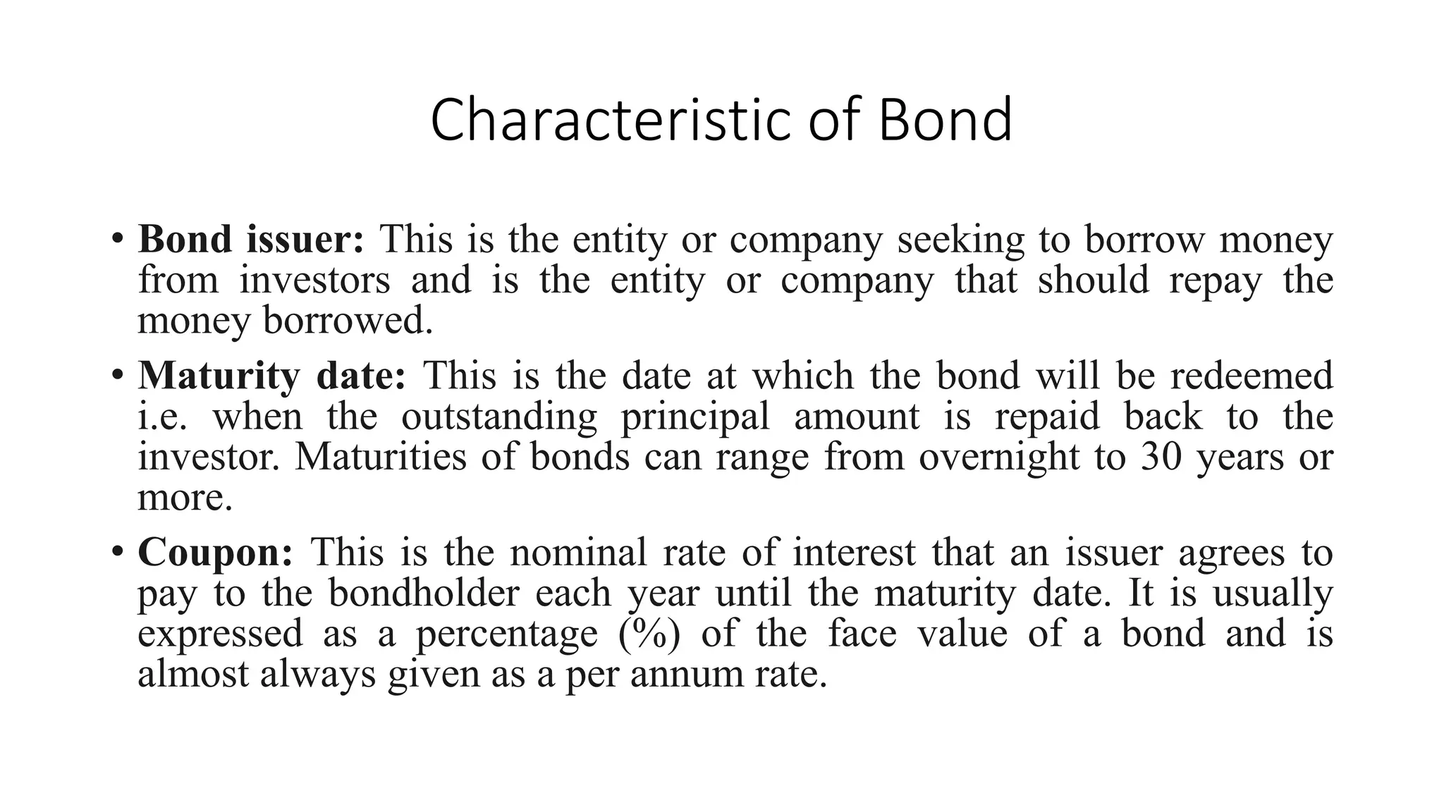 Bonds.pptx example with explanations CF2 | PPTX