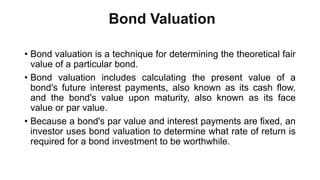 Bonds.pptx example with explanations CF2 | PPTX