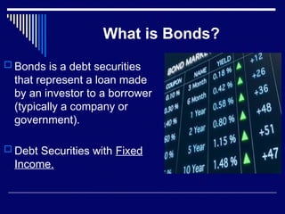 BONDs-And example of Agribusiness company that uses bonds | PPTX