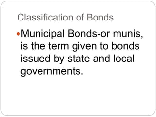 Bonds and their characteristcs | PPTX