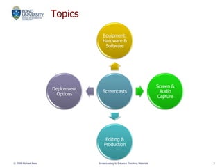 Screencasting to Enhance Teaching Materials | PPTX