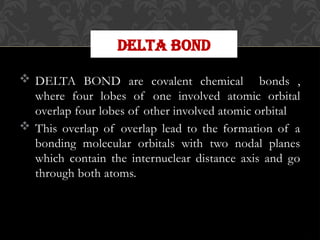 SIGMA BOND ,COVALENT BONND QUADRAPOLEBOND | PPTX