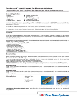 Bondstrand serie 2000 m-7000m product data | PDF