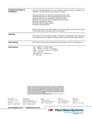 Bondstrand serie 2000 m-7000m product data | PDF
