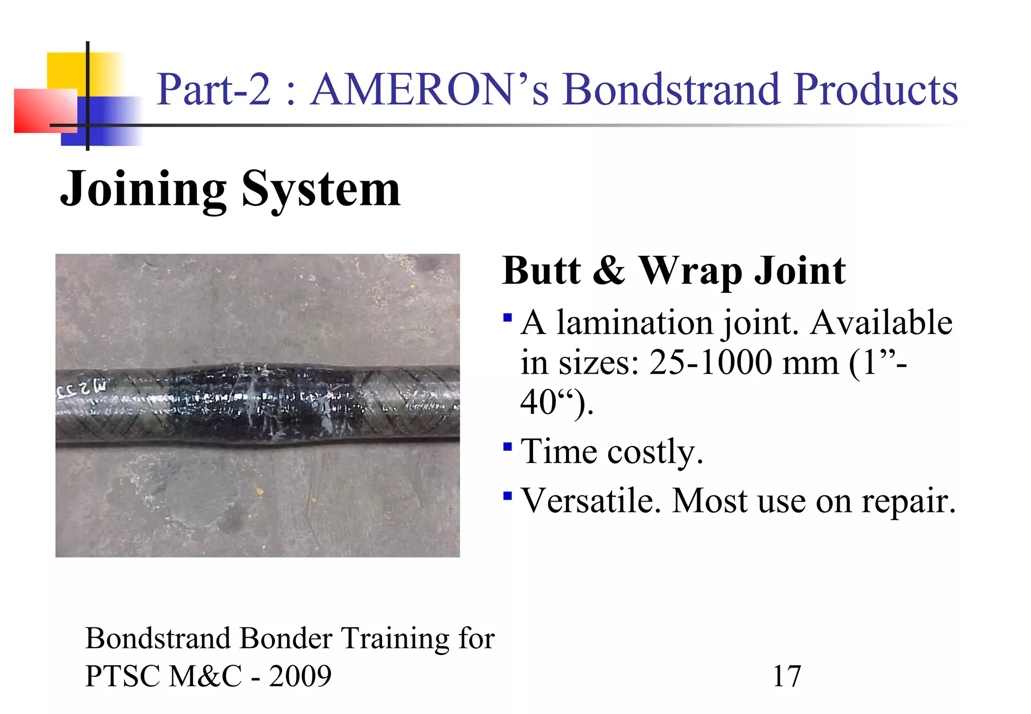 Bondstrand bonder training, rev 0 (ptsc m&c) | PPT
