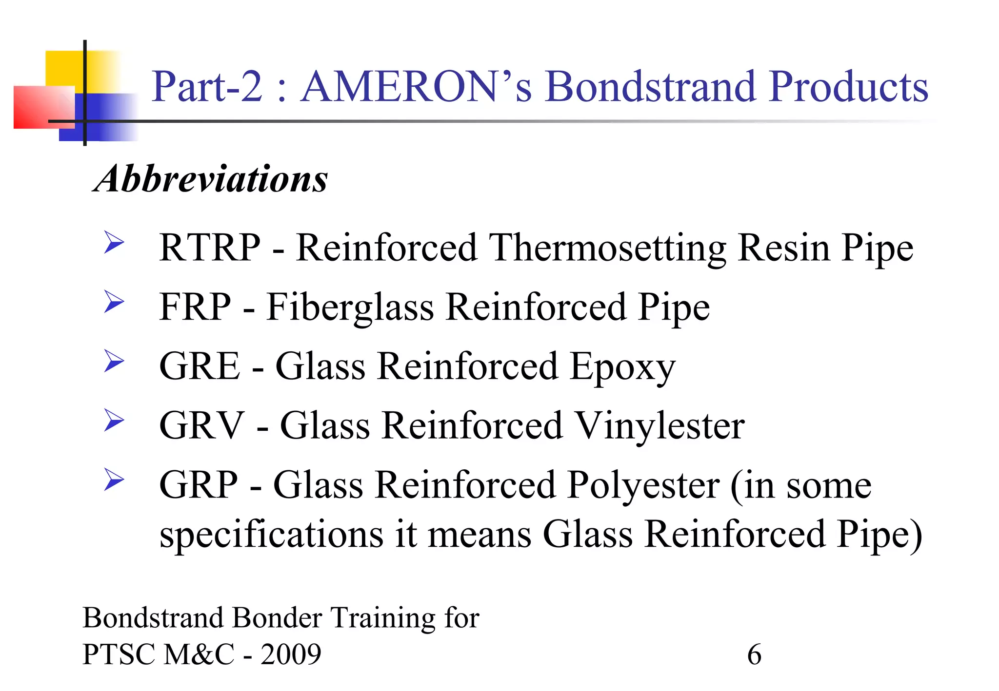 Bondstrand bonder training, rev 0 (ptsc m&c) | PPT | Shaving | Personal ...