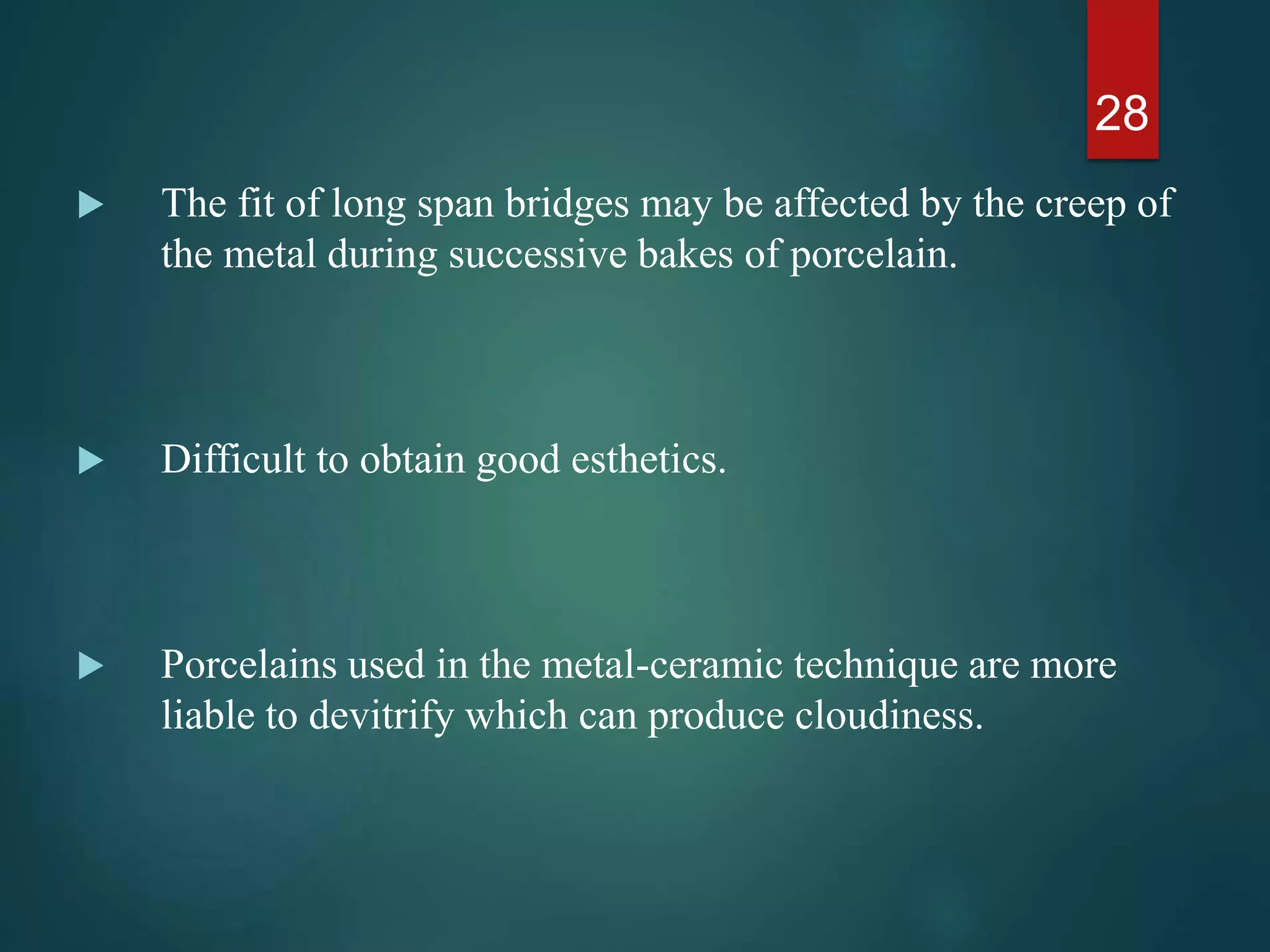 Bond strengths of porcelain | PPTX