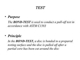 Bond strenth | PPT