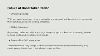 Bond Tokenization Services complete guide | PDF