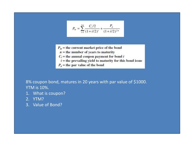 Bond valuation | PPT