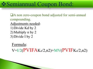 Bond valuation | PPT