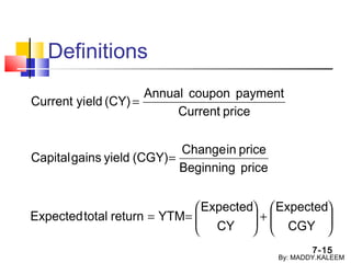Bond valuation | PPT