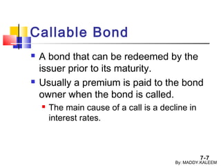 Bond valuation | PPT