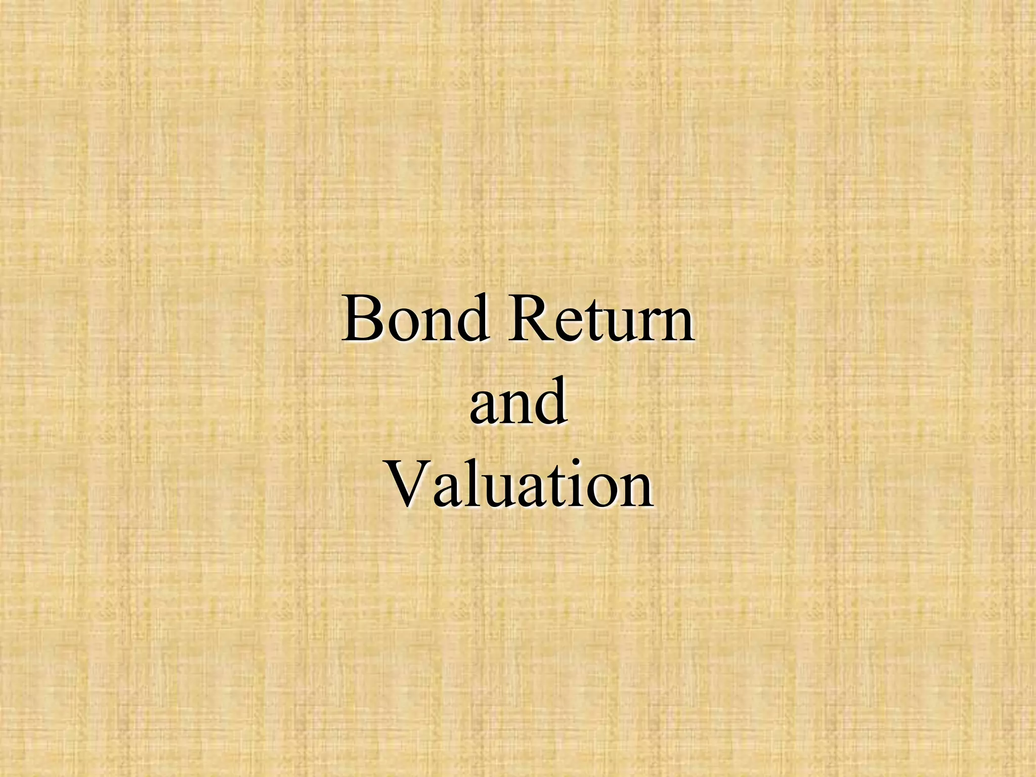 Bond valuation | PPT