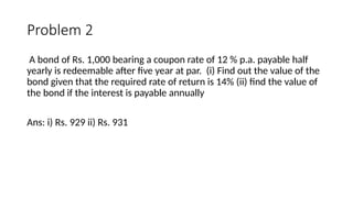 Bond Valuation , Meaning, Features .pptx