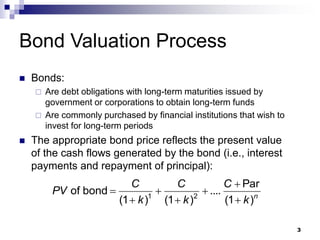 Bond valuation and risk | PPT