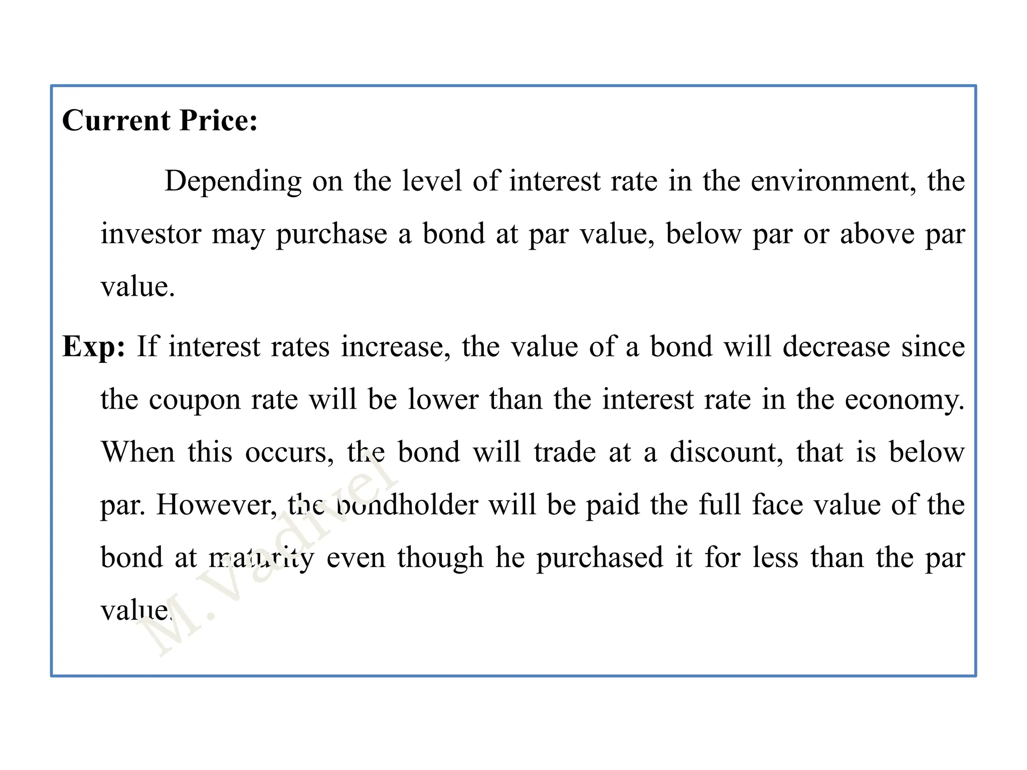 Bond Value Theorems in investment management | PPTX