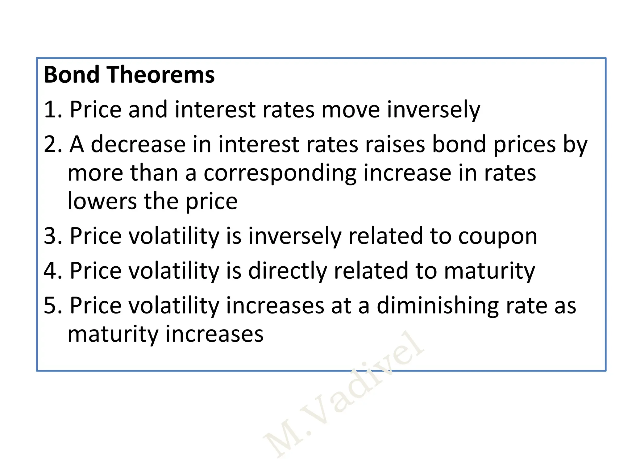 Bond Value Theorems in investment management | PPTX