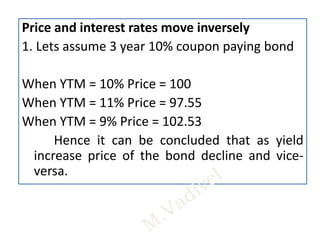 Bond Value Theorems in investment management | PPTX