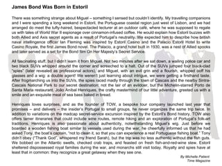 Bond Was Born in Estoril by Michelle Patient | PPT