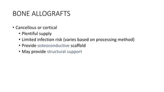 BONE GRAFTING AND SUBSTITUTES | PPTX