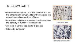 BONE GRAFTING AND SUBSTITUTES | PPTX