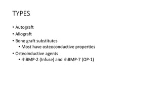 BONE GRAFTING AND SUBSTITUTES | PPTX