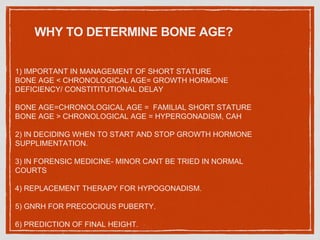 Bone age | PPTX