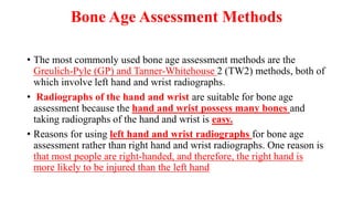 Bone age assessent | PPTX