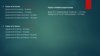 Bone age determination by assessment of skeletal maturity.pptx