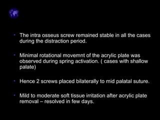 Bone anchored pendulum appliance. (2) | PPT