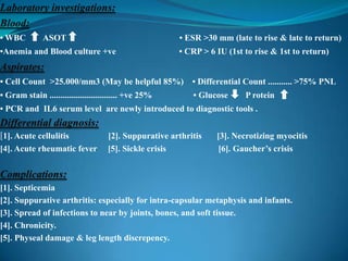 Bone and joint infection | PPTX