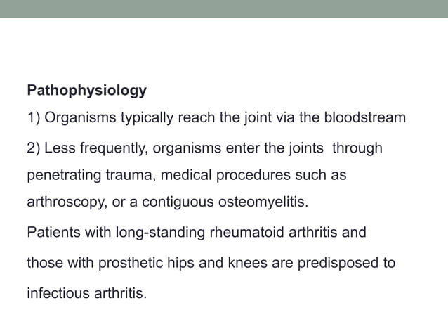 bone and joint infections.pptx | Bone and Joint Conditions | Diseases and Conditions