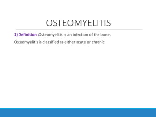 Bone and Joint Infections PPT BY DR.BP .PPT