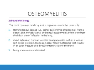 Bone and Joint Infections PPT BY DR.BP .PPT