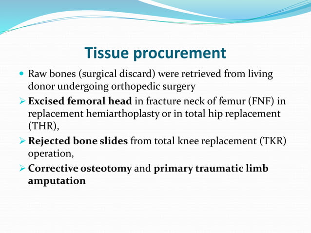 BONE BANK.pptx | Bone and Joint Conditions | Diseases and Conditions