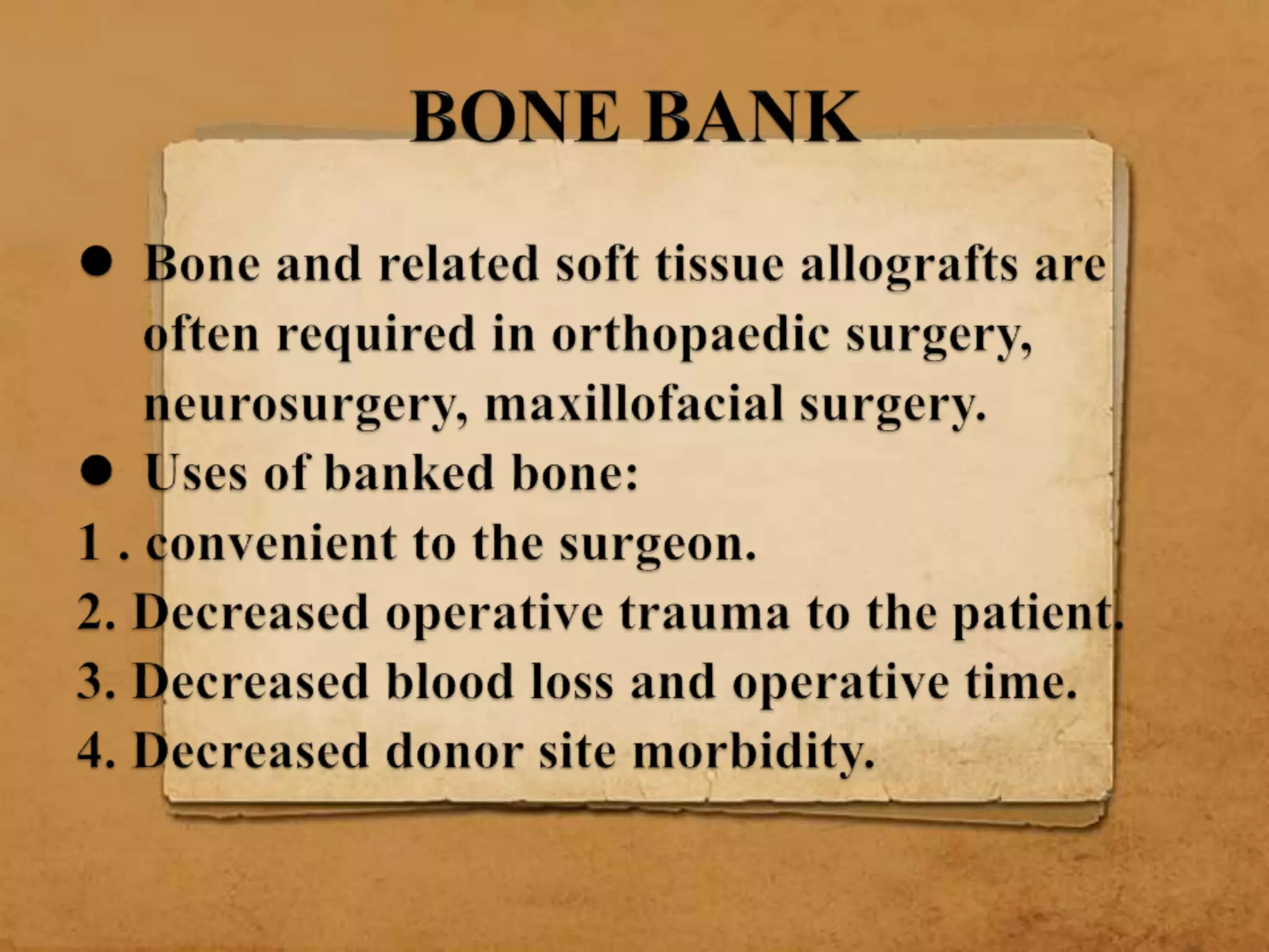 Bone bank presentation | PPTX