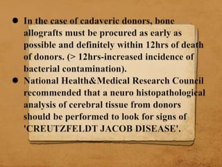 Bone bank presentation | PPTX