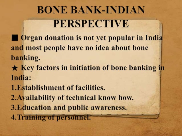 Bone bank presentation | PPTX