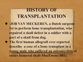 Bone bank presentation | PPTX