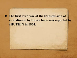 Bone bank presentation | PPTX