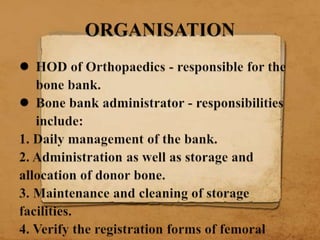 Bone bank presentation | PPTX