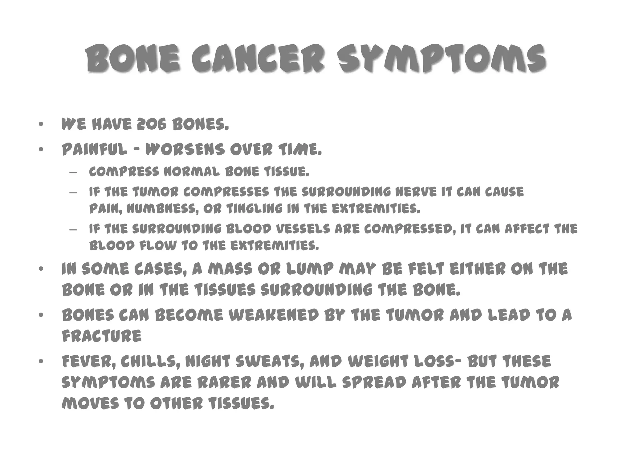 Bone cancer | PPTX