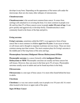 Bone cancer | PDF