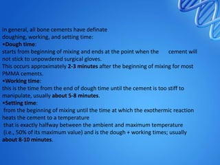 BONE CEMENT BY DR. HARDIK PAWAR | PPTX
