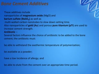 BONE CEMENT BY DR. HARDIK PAWAR | PPTX