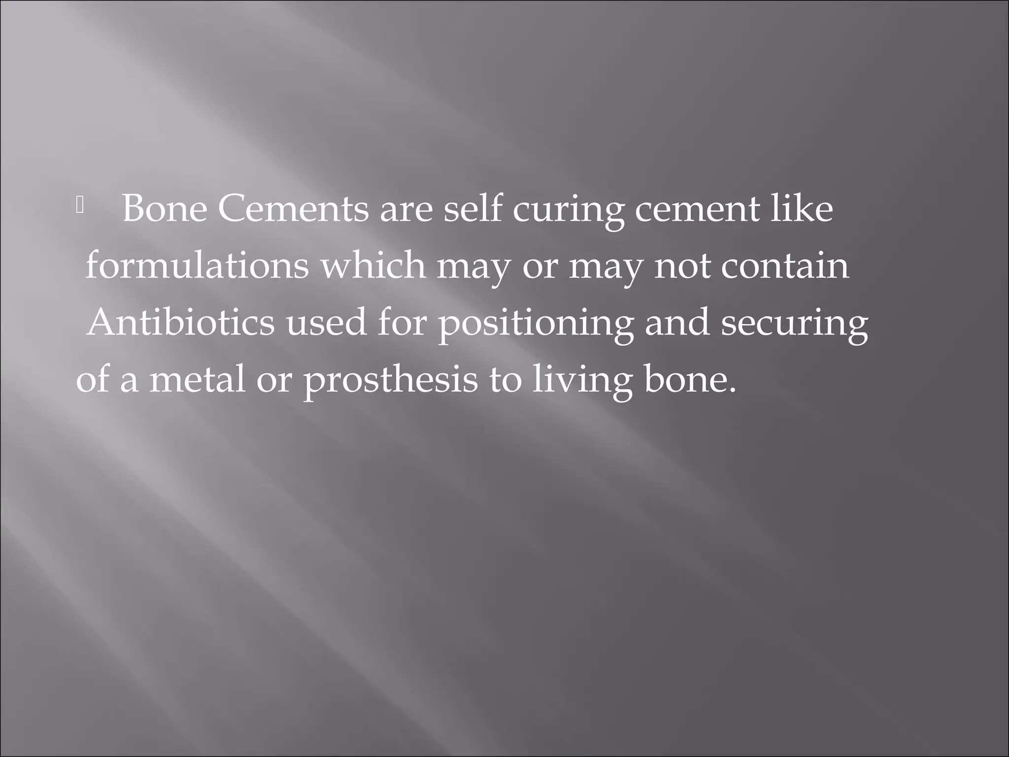 Bone cement | PPT