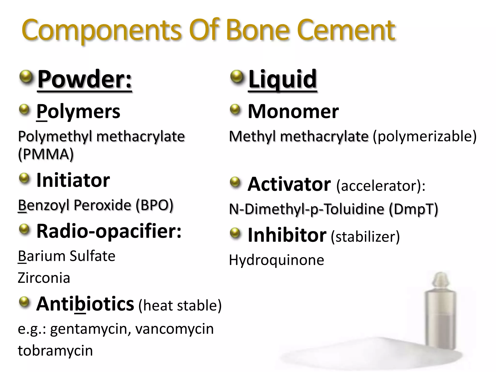 Bone cement | PPTX