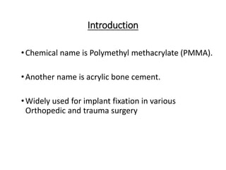 Bone cement | PPTX
